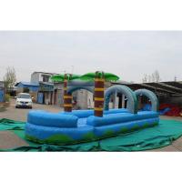 China Unisex PVC Rainbow Inflatable Water Slip And Slide for Active Water Play for sale