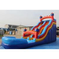 China Customized Color Inflatable Bounce House Water Slide Pool Combo for Kids and Adults for sale