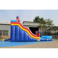 China Customized Color Inflatable Bounce House Water Slide Pool Combo for Kids and Adults for sale