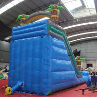 China Commercial Giants Kids Inflatable Water Slide with Pool 18ft Business Rental for sale
