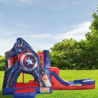 China kids inflatable bouncy castle for outdoor play Blower repair kits included for sale