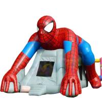 China BOYS Commercial Inflatable Spiderman Bouncy Castle with Slide and Vinyl Air Bounce for sale