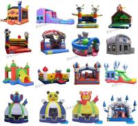 China Commercial Adult Inflatable Bounce House Combo with Water Slide and Customized Color for sale