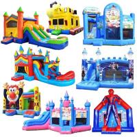 China 8-13 Years Age Range Kids Castle Party Moonwalk Inflatable Bounce House with Pool for sale