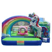 China 8-13 Years Old Kids Inflatable Combo Bouncer with Slide and Popular Cartoon Design for sale