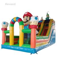 China 8-13 Years Old Kids Inflatable Combo Bouncer with Slide and Popular Cartoon Design for sale