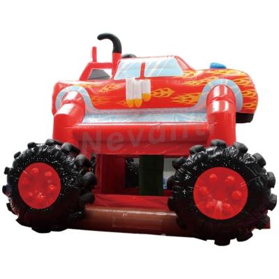 China Customized PVC Inflatable Monster Truck Bounce House With Slides for ODM/OEM Acceptable for sale