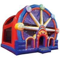 China Customized PVC Inflatable Monster Truck Bounce House With Slides for ODM/OEM Acceptable for sale