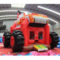 China Kids Playground Inflatable Car Bouncing House 3D Design Air Blow UP Customized Color for sale