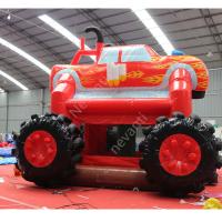 China Kids Playground Inflatable Car Bouncing House 3D Design Air Blow UP Customized Color for sale
