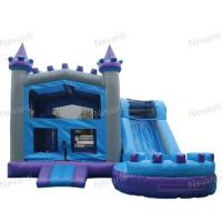 China Colorful PVC Cartoon Character Inflatable Bouncer Jumping Bouncy Castle with Slide for sale