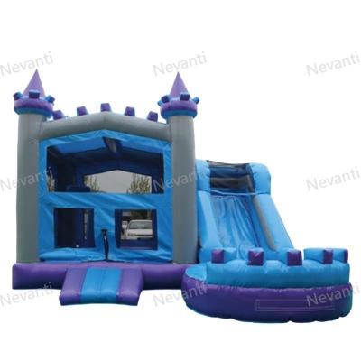 China Colorful PVC Cartoon Character Inflatable Bouncer Jumping Bouncy Castle with Slide for sale