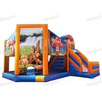 China Colorful PVC Cartoon Character Inflatable Bouncer Jumping Bouncy Castle with Slide for sale