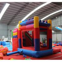 China Custom Logo Printed Jump House Inflatable Bouncer Jumping Castle With Slide 14 Years up for sale