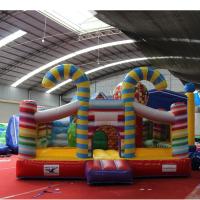 China Custom Logo Printed Commercial Bounce Playhouse Giant Inflatable Castle Games for Kids for sale