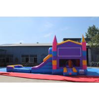 China Unisex Party Rental Equipment Large Bouncy Castle Water Slide with Customized Color for sale