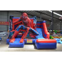 China Spider Man Bouncer Inflatable Castle for Kids Party Jumping Logo Custom Logo Printed for sale