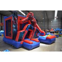 China Spider Man Bouncer Inflatable Castle for Kids Party Jumping Logo Custom Logo Printed for sale