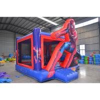 China Spider Man Bouncer Inflatable Castle for Kids Party Jumping Logo Custom Logo Printed for sale