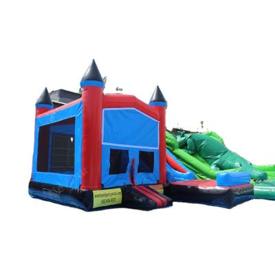 China 8 to 13 Years Age Range Commercial Grade PVC Bounce House With Slide For Party Rental for sale