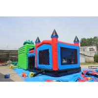 China 8 to 13 Years Age Range Commercial Grade PVC Bounce House With Slide For Party Rental for sale