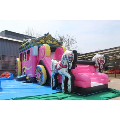 China Kids' Favorite Inflatable Bounce Castle with Slide and Custom Logo Repair Kit Included for sale