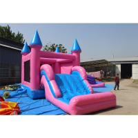 China Inflatable Castle Trampoline Slide for Kids Customized Color Commercial PVC Bouncer for sale