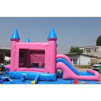 China Inflatable Castle Trampoline Slide for Kids Customized Color Commercial PVC Bouncer for sale