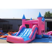 China Inflatable Castle Trampoline Slide for Kids Customized Color Commercial PVC Bouncer for sale