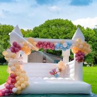 China 2024 Unisex Inflatable White Bouncy Castle with Slide and Ballpit White Packing Bag for sale
