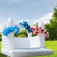 China Customized White Bouncy Castle for Your B2B Needs Free Shipping for sale