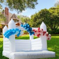 China Customized White Bouncy Castle for Your B2B Needs Free Shipping for sale