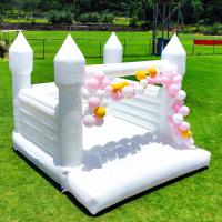 China Commercial White Bounce House Water Slide Inflatable Bouncer with Customized Color for sale