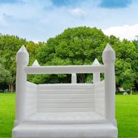 China Commercial White Bounce House Water Slide Inflatable Bouncer with Customized Color for sale