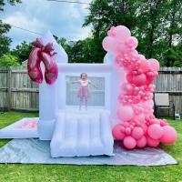 China Commercial White Bounce House Water Slide Inflatable Bouncer with Customized Color for sale