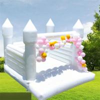 China Customized Color Castle for 2024 Hot Style White Wedding Bouncy Castle Sale for sale