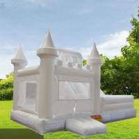 China Customized Color Castle for 2024 Hot Style White Wedding Bouncy Castle Sale for sale