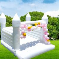 China 2024 Hot Style White PVC Bouncy Castle for Wedding Customized Size and PVC Material for sale