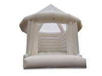 China 8-13 Years Old Inflatable Wedding Castle Pastel Bounce House with Custom Logo Printed for sale