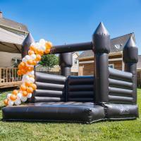 China PVC Private Label White Bouncy Castle with Free Shipping and Accessory Packing Bag for sale