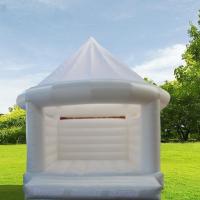 China PVC Private Label White Bouncy Castle with Free Shipping and Accessory Packing Bag for sale