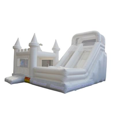 China Logo Custom Logo Printed PVC Inflatable Castle Water Slide Pool for Party Rental for sale