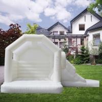China Logo Custom Logo Printed PVC Inflatable Castle Water Slide Pool for Party Rental for sale