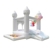 China Logo Custom Logo Printed PVC Inflatable Castle Water Slide Pool for Party Rental for sale