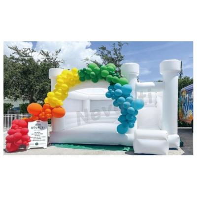 China Custom Logo Printed Commercial Bouncy Castle Wedding Inflatable Bounce House Bouncer for sale