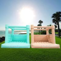 China 2024 Design White Mini Inflatable Bouncy Castle Combo Bounce with Custom Logo Printed for sale