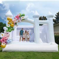 China Kids Jumping Castle Inflatable Bounce House White Jumper for Ages 8-13 PVC Material for sale