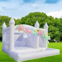 China White Inflatable Bouncer Castle The Perfect Addition to Wedding Celebrations for sale