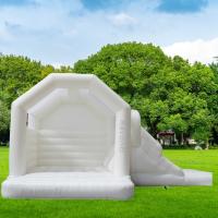 China White Inflatable Bouncer Castle The Perfect Addition to Wedding Celebrations for sale