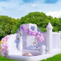 China White Inflatable Bouncer Castle The Perfect Addition to Wedding Celebrations for sale